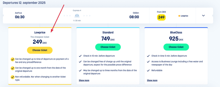 Aarhus to Odden Ferry Guide; Info for Int. Travelers